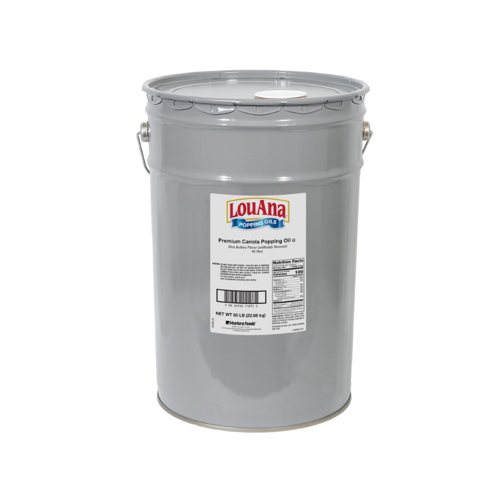LouAna® Premium Canola Popping Oil 50 lb bucket