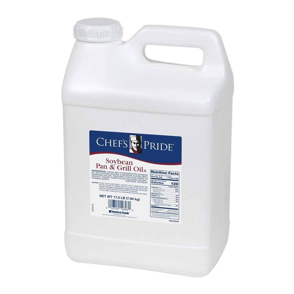 Chef's Pride Soybean Pan & Grill Oil, 17.5 lb - Ventura Foods