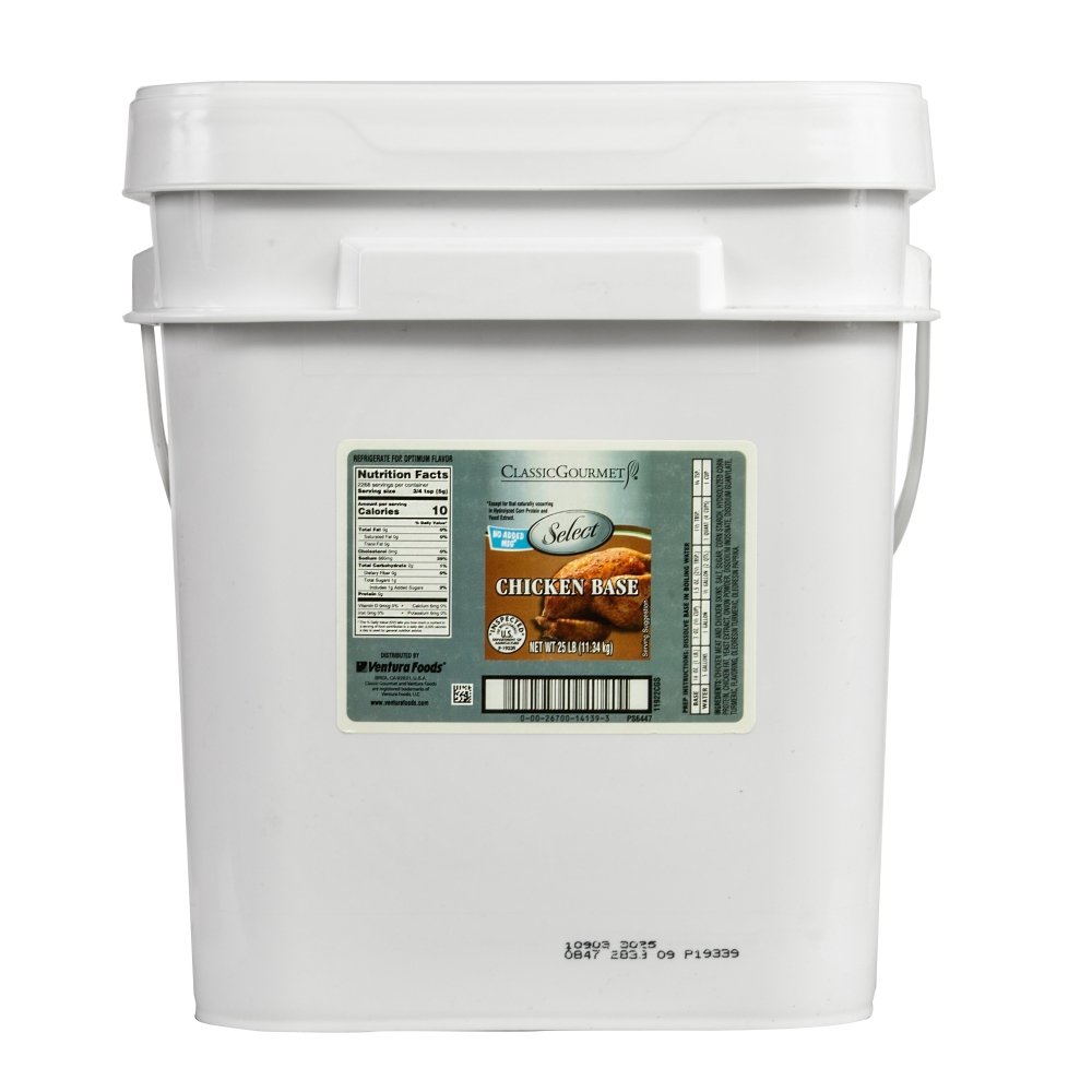 Select Chicken Base No MSG 25 LB PAIL - Ventura Foods