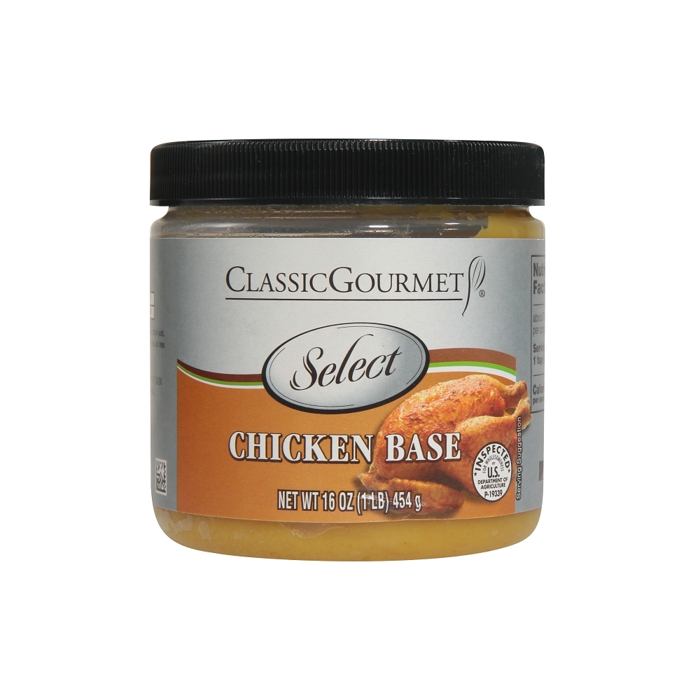 Classic Gourmet Select Chicken Base 12/1 LB JAR - Ventura Foods