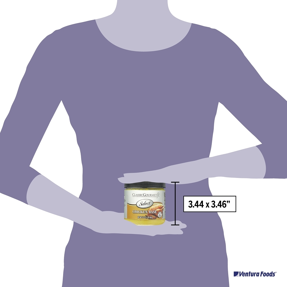 Classic Gourmet Select Chicken Base 12/1 LB JAR - Ventura Foods