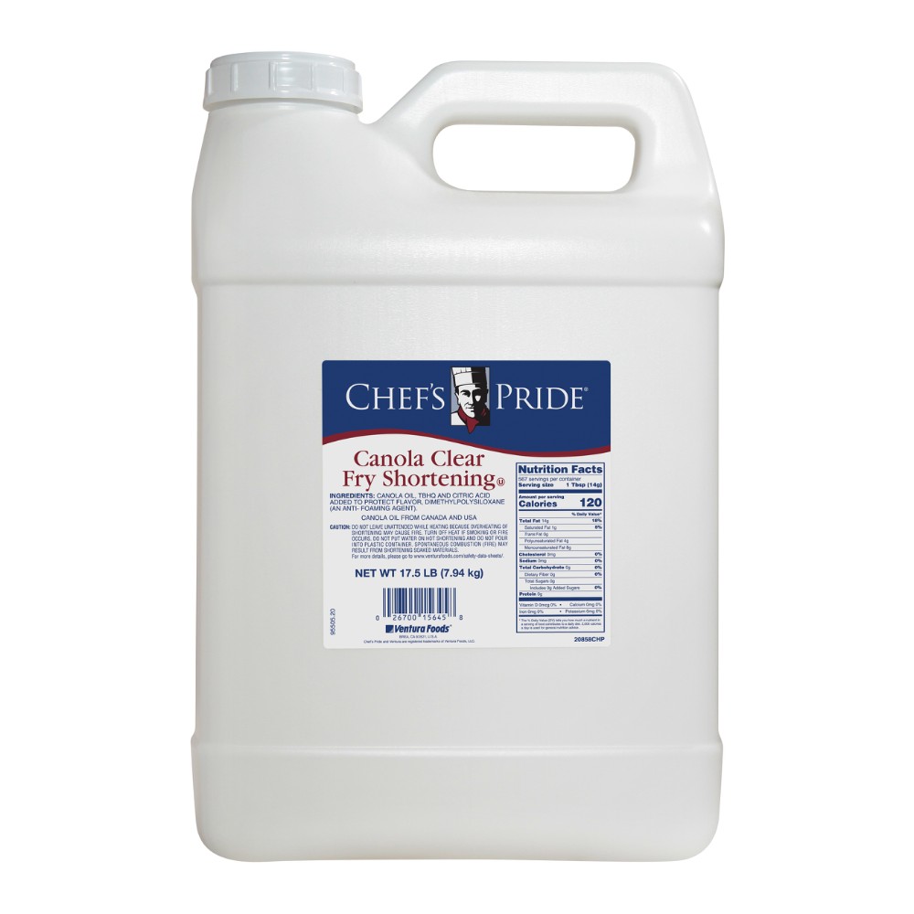 Chef's Pride Canola Clear Fry Shortening - Ventura Foods
