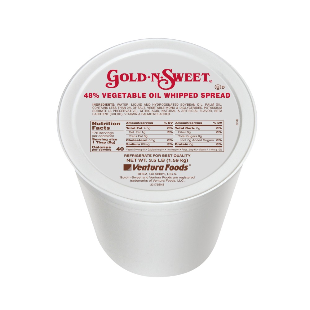 Gold-N-Sweet® Whipped Spread 3.5 lb - Ventura Foods