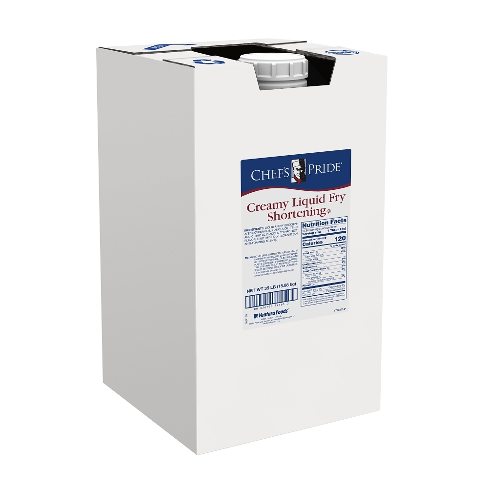 Chef's Pride Universal Creamy Liquid Fry Shortening, 35lb