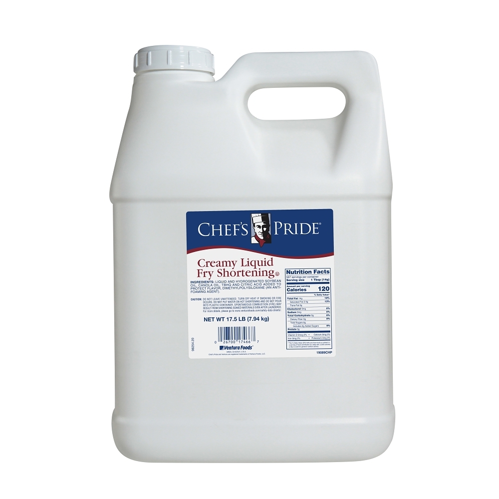 Chef's Pride Universal Creamy Liquid Fry Shortening, 17.5lb