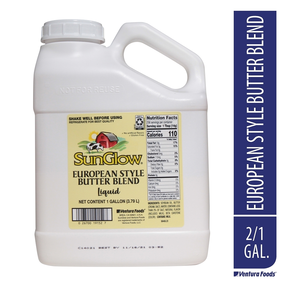 SunGlow® European Style Butter Blend Liquid - Ventura Foods