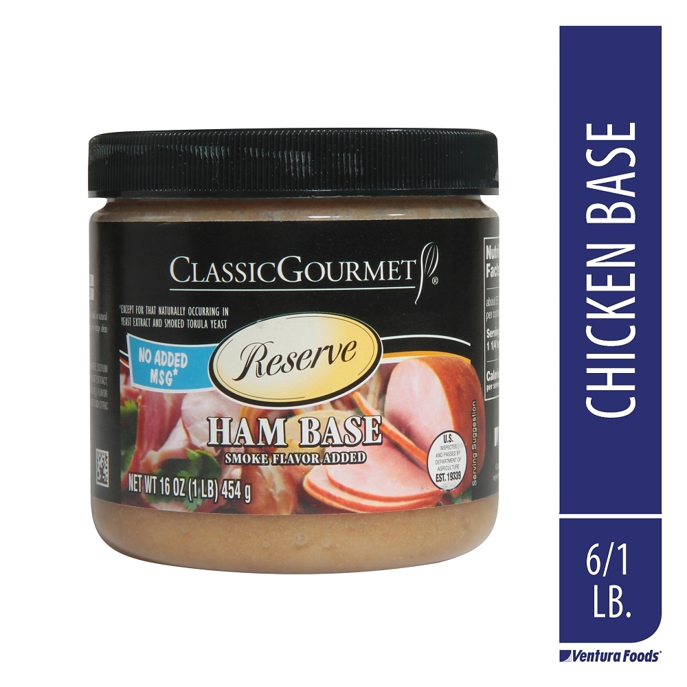 Classic Gourmet Ham Base 6/1 LB Smoke Flavor - Ventura Foods