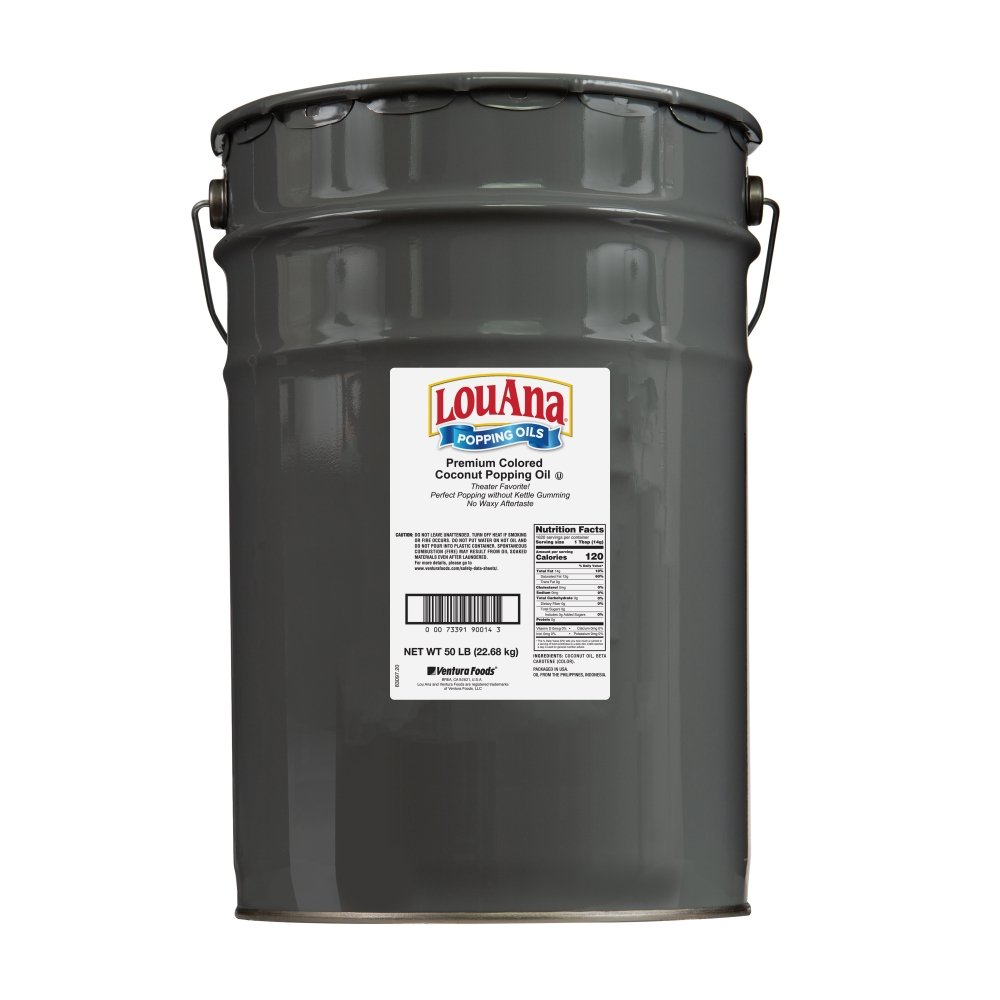 LouAna® Premium Colored Coconut Popping Oil 50 lb
