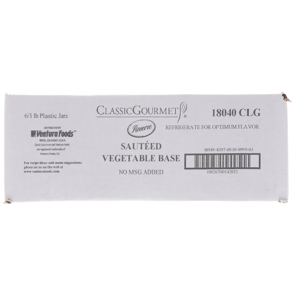 Classic Gourmet Sautéed Vegetable Base 6/1 LB JAR - Ventura Foods
