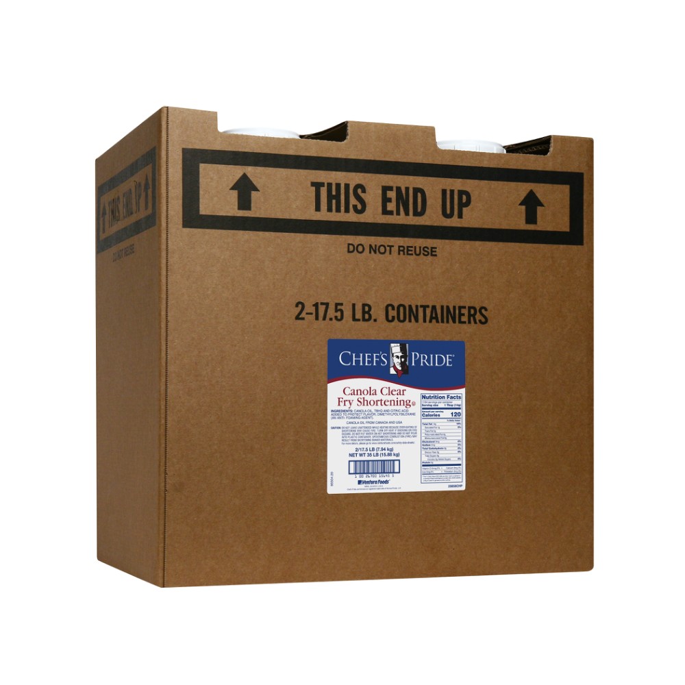 Chef's Pride Canola Clear Fry Shortening - Ventura Foods