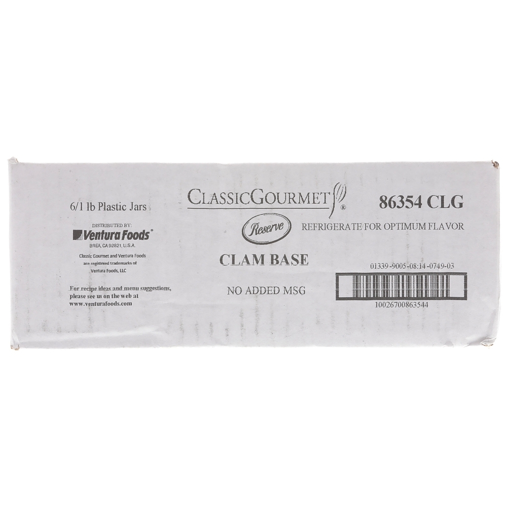 Classic Gourmet Reserve Clam Base 6/1 LB JAR - Ventura Foods