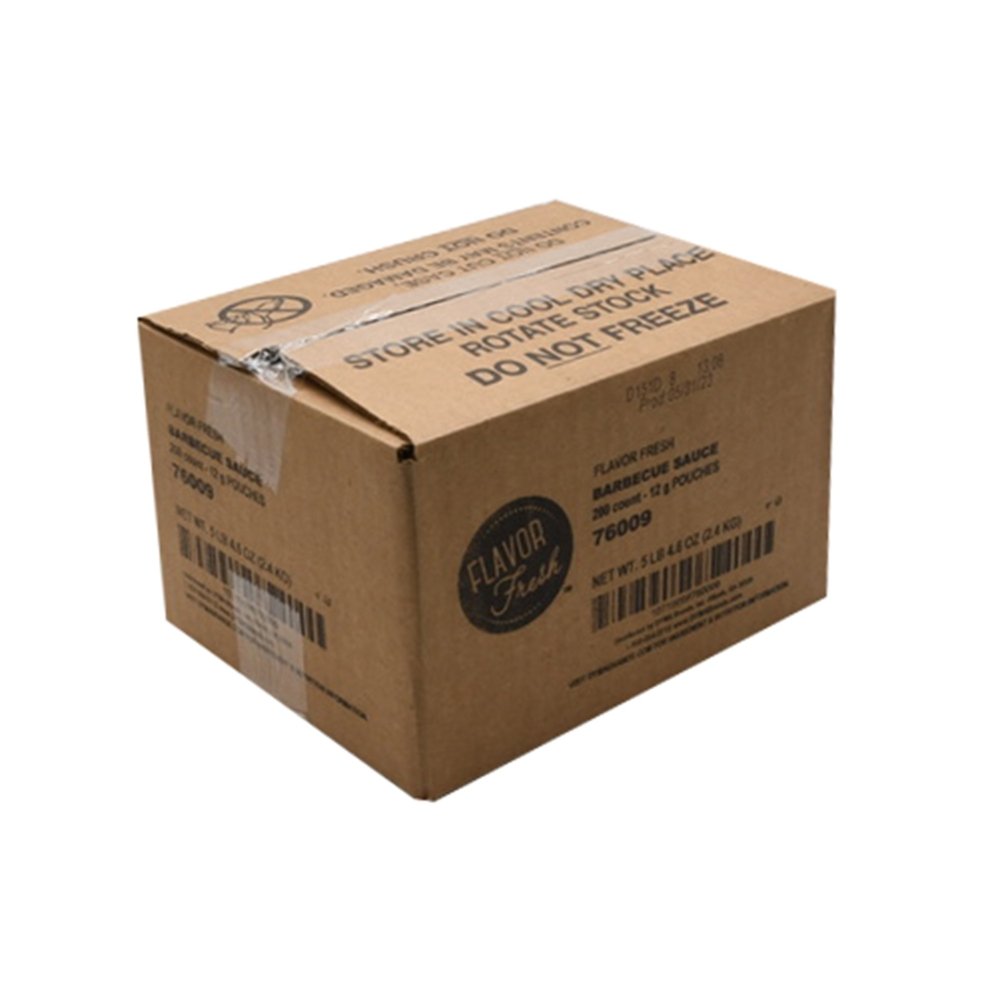 Flavor Fresh™ Low Sodium BBQ Sauce Pouch 200 Count - 12 G - Ventura Foods